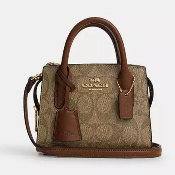 Coach | Bags | New Andrea Mini Carryall In Signature Canvas | Poshmark
